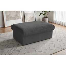 Sit & More Polsterhocker SIT & MORE, B:90cm H:43cm T:60cm, grau, 100% Polyester, Hocker, "Moreno, B: 90 cm", mit Stauraum, individuell kombinierbar