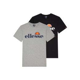 Ellesse Herren T-Shirt "T-Shirt PRADO 2er Pack", schwarz, Gr. M, Obermaterial: 100% Baumwolle CO., Shirts
