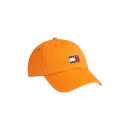 Tommy Jeans Herren Baseball Cap "TJM HERITAGE CAP", orange, unifarben, Web, Baumwolle, Caps, mit großer Logostickerei