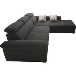Jockenh&ouml;fer Ecksofa, B:295cm H:102cm T:214cm, grau, JOCKENH&Ouml;FER GRUPPE, Struktur ( 100% Polyester);Zierkissen: 100% Polyester, Wohnzimmer, Sofas, "Landshut