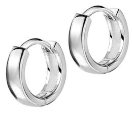 Firetti Damen Paar Creolen "Schmuck Geschenk Silber 925 Ohrschmuck Ohrringe", 18,5mm, Silber 925 (Sterlingsilber)silberfarben, Silber 925