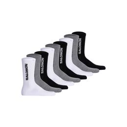 Salomon Herren Kurzsocken "Socken EVERYDAY CREW 9P 9er Pack", Gr. 39, bunt, Obermaterial: 70% Baumwolle CO. 27% Polyamid PA. 3% Elasthan EL., Socken