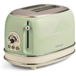 Ariete Toaster "Vintage", B:30cm H:20cm T:18cm, grün, Toaster