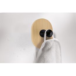 Klebehaken Kleine Wolke, B:6cm H:4,5cm L:3,6cm, braun, Bambus, Haken, "Bamboo Hook One"