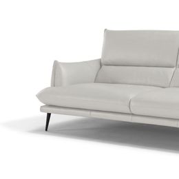 2,5-Sitzer Egoitaliano, B:210cm H:90cm T:95cm, wei&szlig;, Leder, Sofas, "FUNNY, hochwertiges und aktuelles Design, bequeme R&uuml;ckenlehne", toller Sitzkomfort