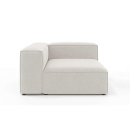 Ottomane OTTO HOME, B:130cm H:72cm T:130cm, beige, 100% Polyester, Sofas, "HAILY links/rechts bestellbar, Loungem&ouml;bel, Ma&szlig;e B/T/H: 130/130/72 cm",
