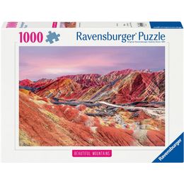 Ravensburger Kinder Puzzle "Beautiful Mountains, Regenbogenberge, China", bunt, B:70cm H:50cm, Puzzles, Made in Germany