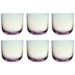 Glas "Wassergläser Like Glass 280 ml 6er Set", lila, LIKE. BY VILLEROY & BOCH, Trinkgefäße