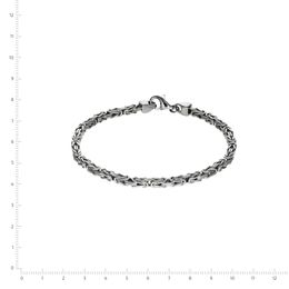 ZEEme Damen Armband "Silber 925 poliert K&ouml;nigskette 3mm breit", 19cm, Silber 925 (Sterlingsilber), wei&szlig;, Silber 925 (Sterlingsilber), Armb&auml;nder