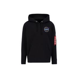 Herren Hoodie "Space Shuttle Hoodie", lila, Gr. S, Alpha Industries, Obermaterial: 80% Baumwolle, 20% Polyester, Sweatshirts