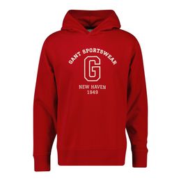 Gant Herren Hoodie "GRAPHIC SWEAT HOODIE", rot, Gr. XXXL, Sweatware, Obermaterial: 80% Baumwolle, 20% Polyester, Sweatshirts