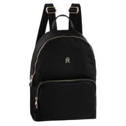 Tommy Hilfiger Cityrucksack "POPPY NEW BACKPACK", schwarz, Nylon, Basic, Rucksäcke, in dezentem Stil