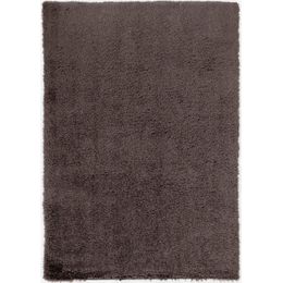 Hochflor-Teppich, B:200cm H:50mm L:290cm, braun, OCI DIE TEPPICHMARKE, Kunstfaser, Teppiche, "Polaris Shaggy", Besonders weich durch Microfaser,