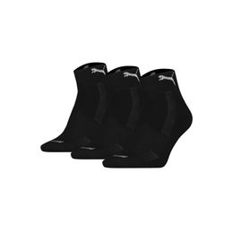 Puma Herren Kurzsocken "Socken Cushioned Quarter 3P 3er Pack", Gr. 39, schwarz, Obermaterial: 82% Baumwolle CO. 16% Polyester PES. 1% Elasthan EL. 1%