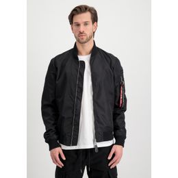 Herren Bomberjacke "MA-1 LW Project R", schwarz, Gr. L, Alpha Industries, Obermaterial: 100% Recycled Nylon, Futter: 100% Recycled Polyester, Jacken