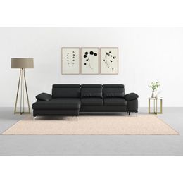 Sit & More Ecksofa SIT & MORE, B:295cm H:87cm T:180cm, schwarz, Wohnzimmer, Sofas, "Cabrio L-Form, B: 295 cm, mit Sitztiefen-, Arm- & Kopfteilverstellung", 2