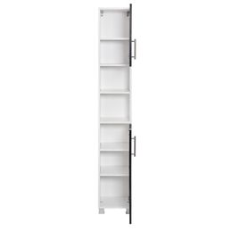 Seitenschrank Welltime, B:30cm H:185cm T:27cm, grau, Schlafzimmer, Schr&auml;nke, "Jaca", Breite 30 cm, mit MDF Hochglanz-Fronten