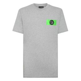 Plein Sport Jungen T-Shirt "Scratch", grau, Gr. M, Obermaterial: 100% Baumwolle, Shirts