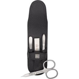 ERBE® ERBE Maniküre-Etui "ERBE Maniküre Set Steck-Etui Serie "Piemont", hellgrün, 4-tlg., Inox", B/H/T: 50mm x 110mm x 20mm 4 Stk., schwarz, B:50mm H:110mm