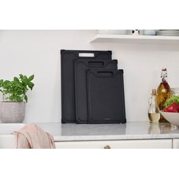 Zwilling Schneidebrett "Brett aus Holzfaser, mit Anti-Rutsch-Silikonf&uuml;&szlig;en", B/H/L: 30cm x 0,8cm x 42cm, schwarz, K&uuml;che, Schneidebretter, mit