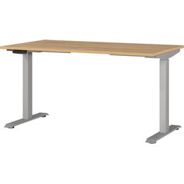 Schreibtisch Germania, B:140cm H:72cm T:80cm, beige, B&uuml;ro, Tische, "Jet, elektrisch h&ouml;henverstellbar", moderne Farbvariationen, Breite