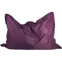 Sitzsack Kinzler, B:100cm H:10cm, lila, Polyester, Kinderzimmer, Sitzsäcke, "Meso", Uni Farben, Outdoor geeignet, ideal im Wohnzimmer & Kinderzimmer