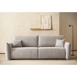 3-Sitzer Home Affaire, B:240cm H:88cm T:108cm, beige, Sofas, "MAVAS Schlafsofa mit Bettkasten", ca.240/108cm (Liegefläche 212/145 cm), Cord,