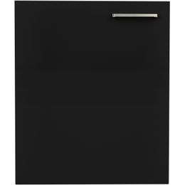 Frontblende Nobilia, B:60cm H:72cm T:1,9cm, schwarz, MDF, M&ouml;belblenden, ""Touch", Ausrichtung w&auml;hlbar", f&uuml;r integrierte K&uuml;hlger&auml;te und