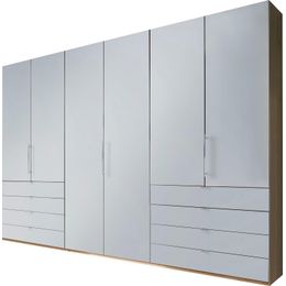 Falttürenschrank Wiemann, B:250cm H:216cm T:58cm, beige, Schränke, "Loft, Kleiderschrank, Schrank, Wäscheschrank, mit Glasfront", inkl. gepämpften