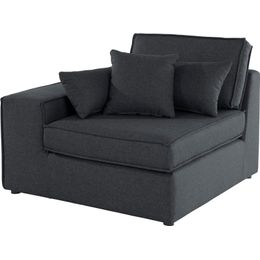 Sofaelement OTTO HOME, B:100cm H:75cm T:100cm, grau, Baumwollmix (60% Baumwolle/40% Leinen);Struktur fein (100% Polyester);Samtoptik (100%