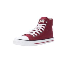 Ethletic Damen Sneaker "White Cap Hi Cut", Gr. 42, rot, Obermaterial: 100% Baumwolle; Futter: 100% Baumwolle; Decksohle: 100% Baumwolle; Sohle: 100%