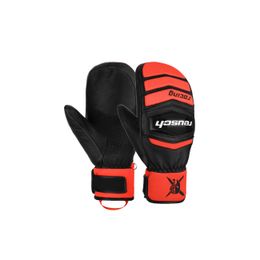 Reusch Damen Fäustlinge "Worldcup Warrior Team Mitten", schwarz, Gr. 7,5, mehrfarbig, 50% Ziegenleder, 50% Polyester, Handschuhe, in sportlichem