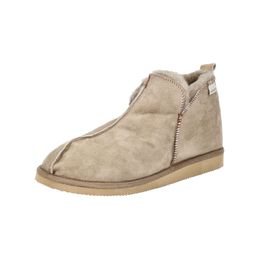 Shepherd Herren Hausschuh "Shepherd Hausschuhe Leder", Gr. 43, beige, Leder, Schuhe