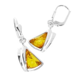 OSTSEE-SCHMUCK Damen Paar Ohrh&auml;nger "- Ilga - Silber 925/000 - Bernstein", Silber 925 (Sterlingsilber), silber, Silber 925 (Sterlingsilber), Ohrringe