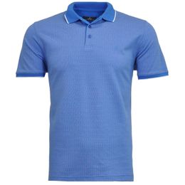 Ragman Herren Poloshirt, blau, Gr. M, Baumwollmischung, Shirts