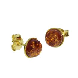 OSTSEE-SCHMUCK Damen Paar Ohrstecker "OSTSEE-SCHMUCK Ohrstecker Classic 7 mm Ohrstecker Classic 7 mm", 8mm, Gelbgold 585, gelb, Gelbgold 585, Ohrringe