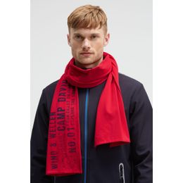 CAMP DAVID Herren Strickschal, rot, Material: 95% Baumwolle, 5% Elasthan, Modetücher