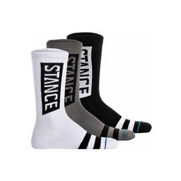 Stance Herren Kurzsocken "Socken The OG Socken 3er Pack", Gr. 38, bunt, Obermaterial: 72% Baumwolle CO. 19% Polyester PES. 7% Nylon NY. 2% Elasthan