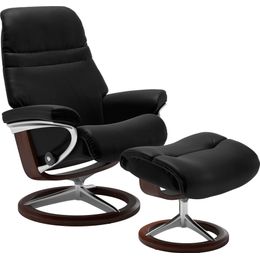 Relaxsessel stressless, B:79cm H:103cm T:73cm, schwarz, Leder BATICK: BATICK ist ein leicht korrigiertes, durchgef&auml;rbtes und genarbtes M&ouml;belleder,