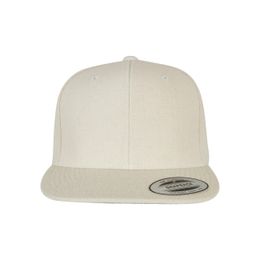 Snapback Cap Flexfit "Flexfit Unisex Melton Wool Snapback", Damen, Gr. onesize, wei&szlig;, 50% Wolle, 30% Polyester, 20% Polyamid, unifarben, Caps