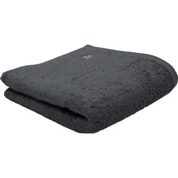 Handt&uuml;cher Ross, B:50cm L:100cm, grau, Frottier, Obermaterial: 100% Baumwolle, Handt&uuml;cher, "Vita", Bestickung Ross-Emblem