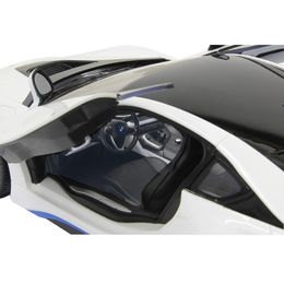 Jamara Kinder RC-Auto "BMW i8 1:14 wei&szlig;", wei&szlig;, Kunststoff, B:34cm H:9cm T:16cm, Fernlenkfahrzeuge