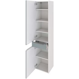 Seitenschrank Welltime, B:40cm H:180cm T:35cm, gr&uuml;n, Holzwerkstoff, MDF, Schlafzimmer, Schr&auml;nke, "Matera", Breite 40 cm, hochwertige matte
