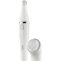 Braun Damen Elektrische Gesichtsreinigungsb&uuml;rste "Gesichtsepilierer und Gesichtsreinigungsb&uuml;rste FaceSpa 810", silber, Elektrohautpflegeb&uuml;rsten