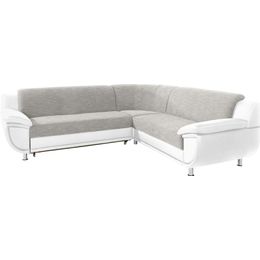 Ecksofa Trendmanufaktur, B:267cm H:85cm T:247cm, wei&szlig;, Primabelle-Microfaser;Kunstleder SOFTLUX / Struktur (77% Polyester; 23% Polyacryl),