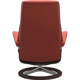 Relaxsessel stressless, B:82cm H:109cm T:81cm, braun, Wohnzimmer, Sessel, "View", mit Signature Base, Gr&ouml;&szlig;e M,Gestell Wenge