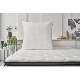 Kopfkissen Yatas Bedding, B:80cm L:80cm, weiß, Kopfkissen Bezug: 59% Baumwolle, 41% Polyester. Füllung: 100% Polyester, Kopfkissen, "Anti-Stress