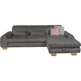 Musterring Ecksofa, B/H/T: 307cm x 86cm x 195cm, Cord, Ottomane rechts, Sitzhöhe 49cm,Sitztiefenverstellung im 3-Sitzer,ohne Kopfteilverstellung,ohne