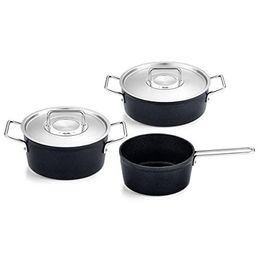 Fissler Topf-Set "Adamant", schwarz, Töpfe, Made in Germany