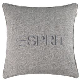 Kissenh&uuml;lle Esprit, B:45cm H:0,5cm L:45cm, grau, Polyester, Polyester, Kissenbez&uuml;ge, "Signature"